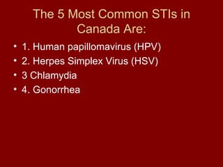 Understanding STI's: The Canadian Context | PPT
