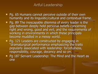 Alex Torrez Ppt (Leadership) Ch 8 | PPT