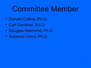 Alex Torrez, PhD Dissertation Proposal | PPT