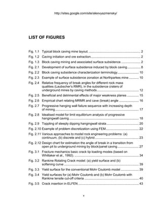 Phd Thesis: Numerical modelling of surface subsidence associated with ...