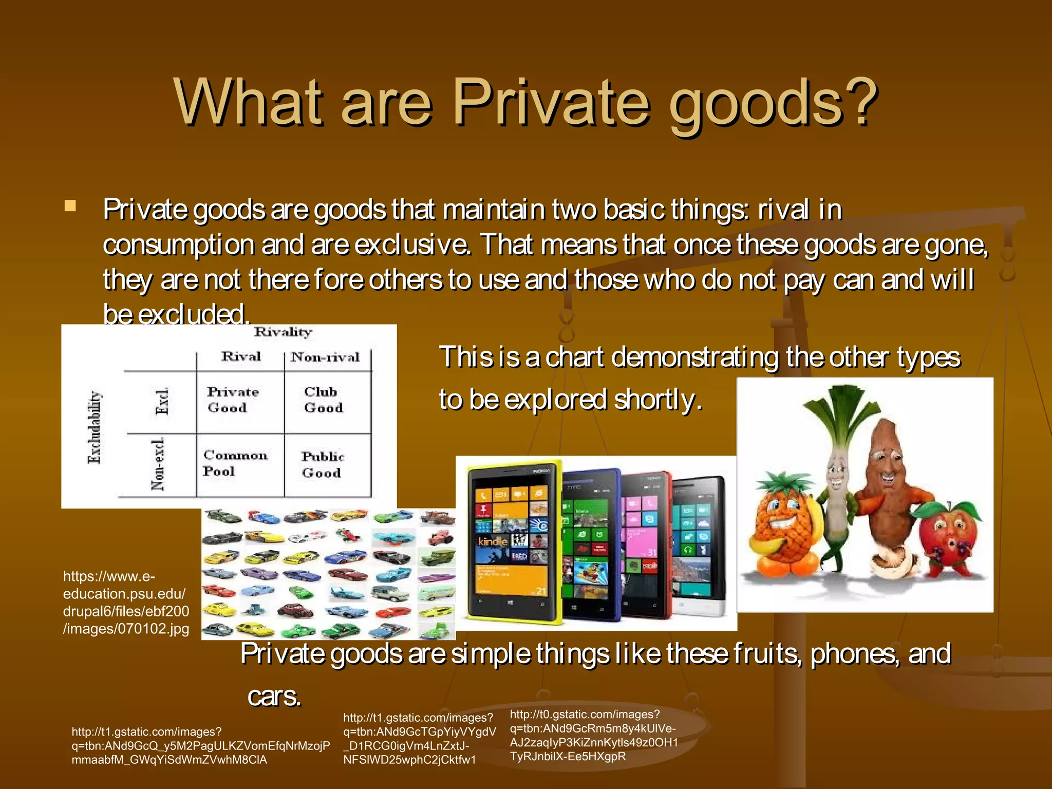 Alex woods private and public goods power point | PPT