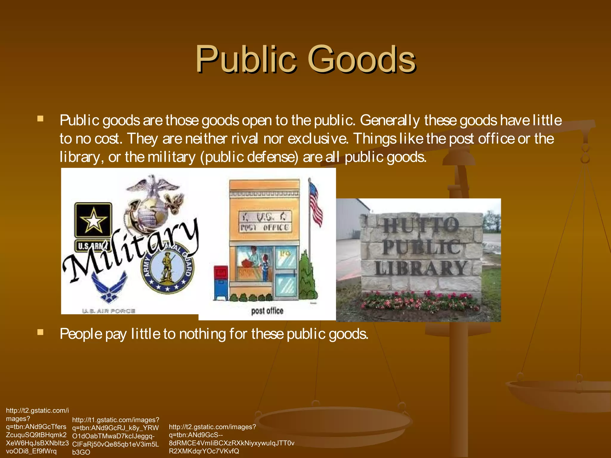 Alex woods private and public goods power point | PPT