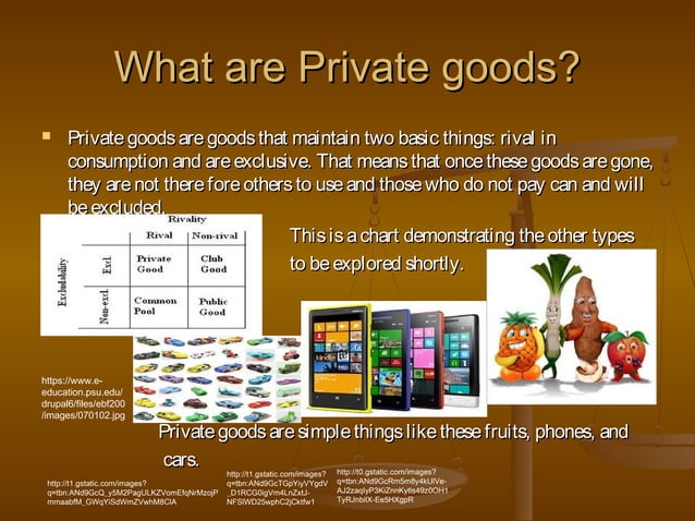 Alex woods private and public goods power point | PPT