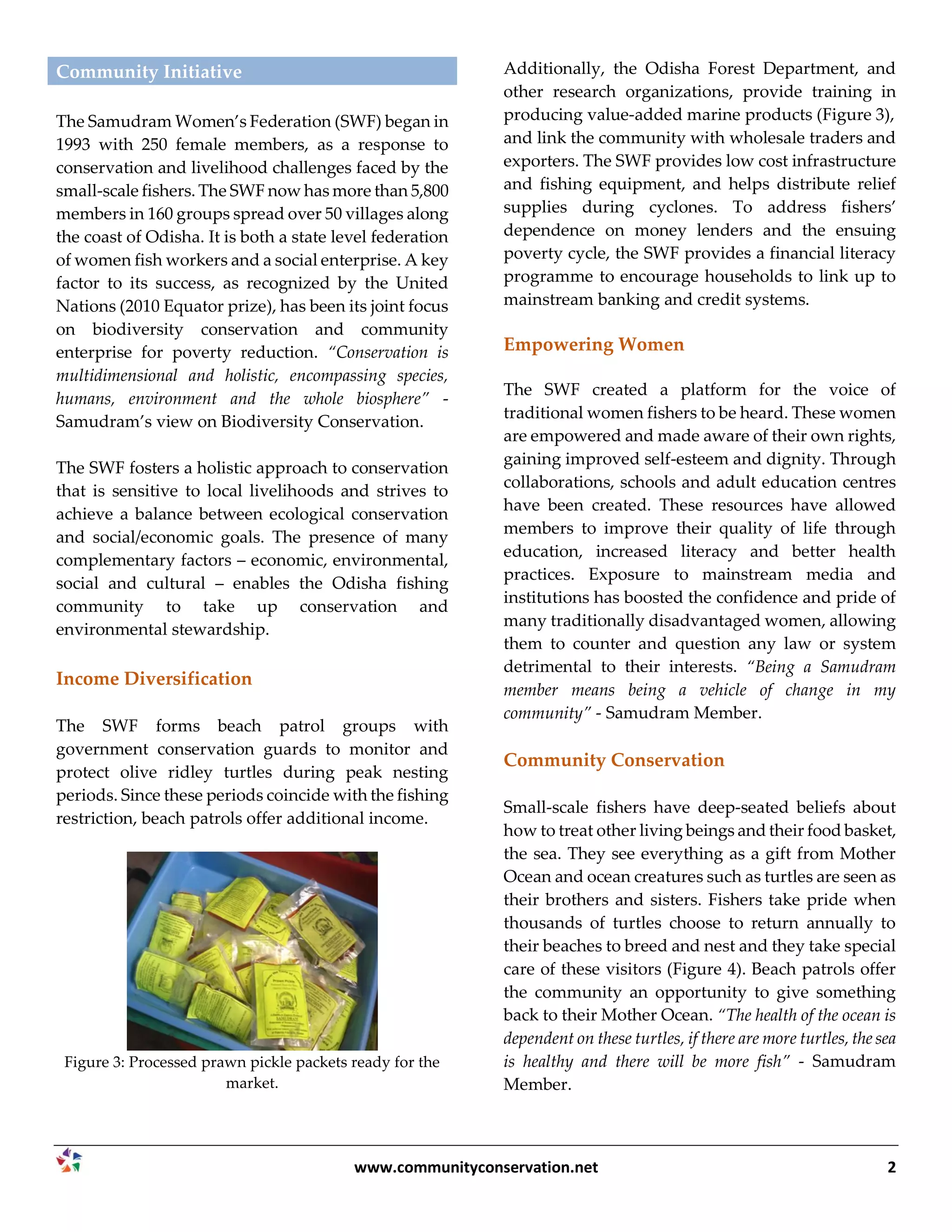 Alex zacharia on samudram and community conservation | PDF