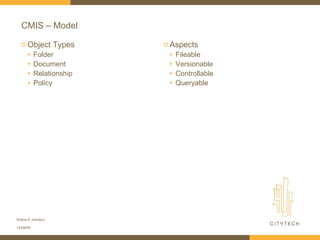 Alfresco Tech Talk - CMIS | ODP
