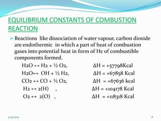 Thermodynamics of combustion | PPTX