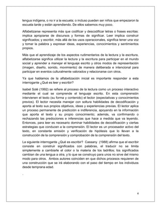 Eje 4 Alfabetización Inicial | PDF