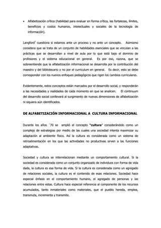 Alfabetizacion informacional | PDF