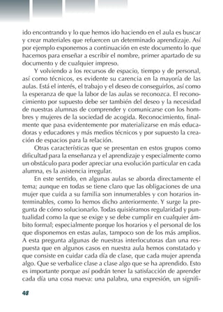 Alfabetizaci n de mujeres inmigrantes - Mujeres marroquíes en aulas de ...