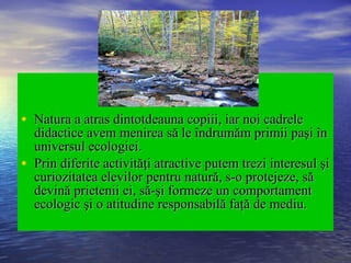 Alfabetizarea ecologica | PPT