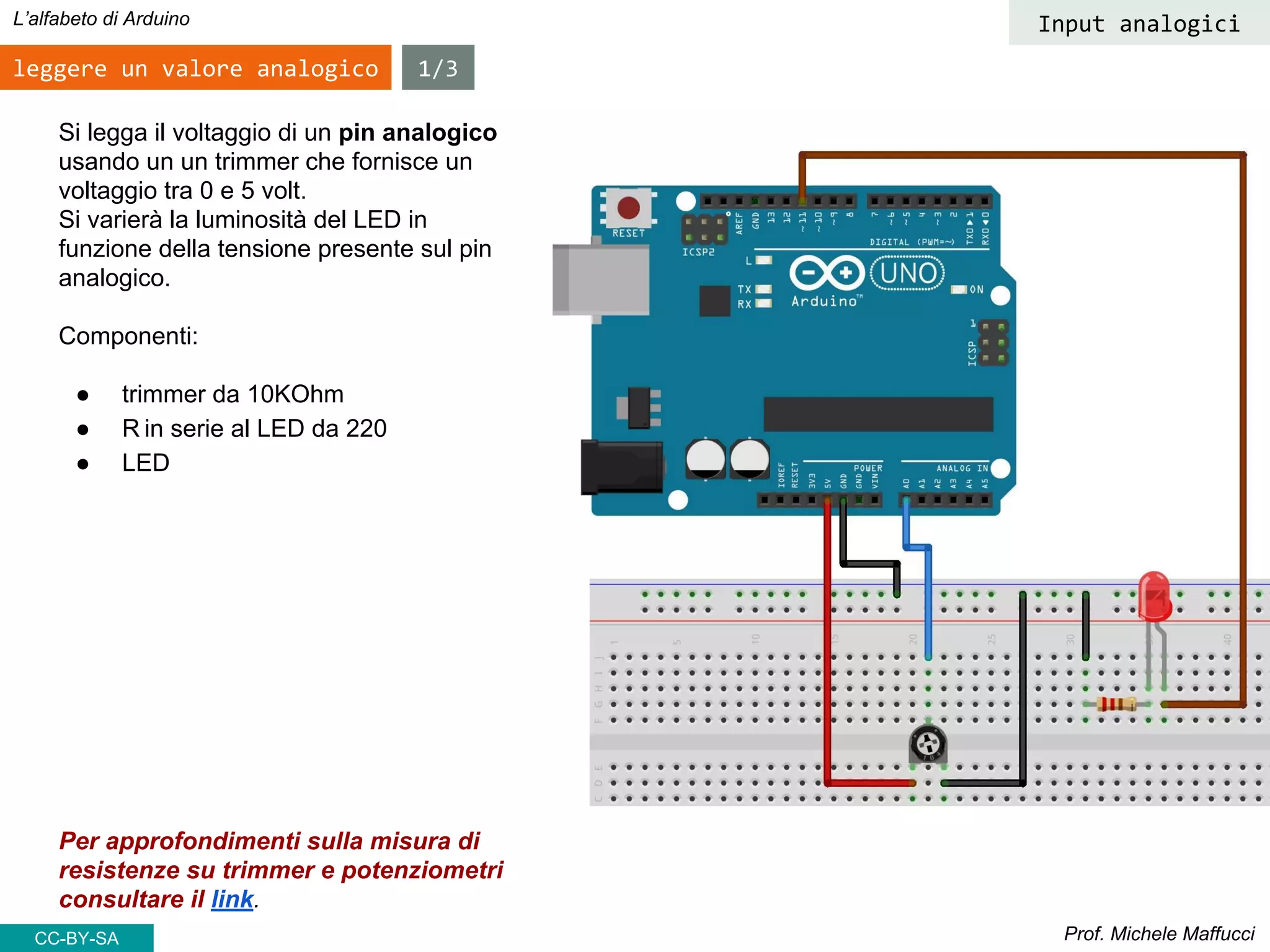 Alfabeto di Arduino - lezione 3 | PDF