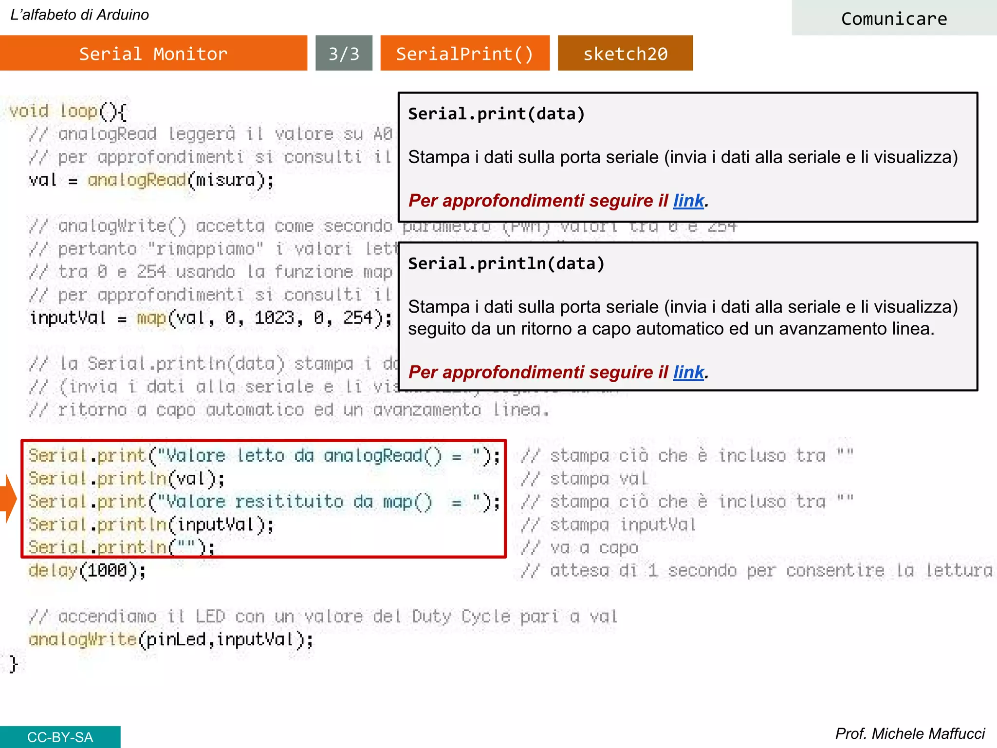 Alfabeto di Arduino - lezione 3 | PDF