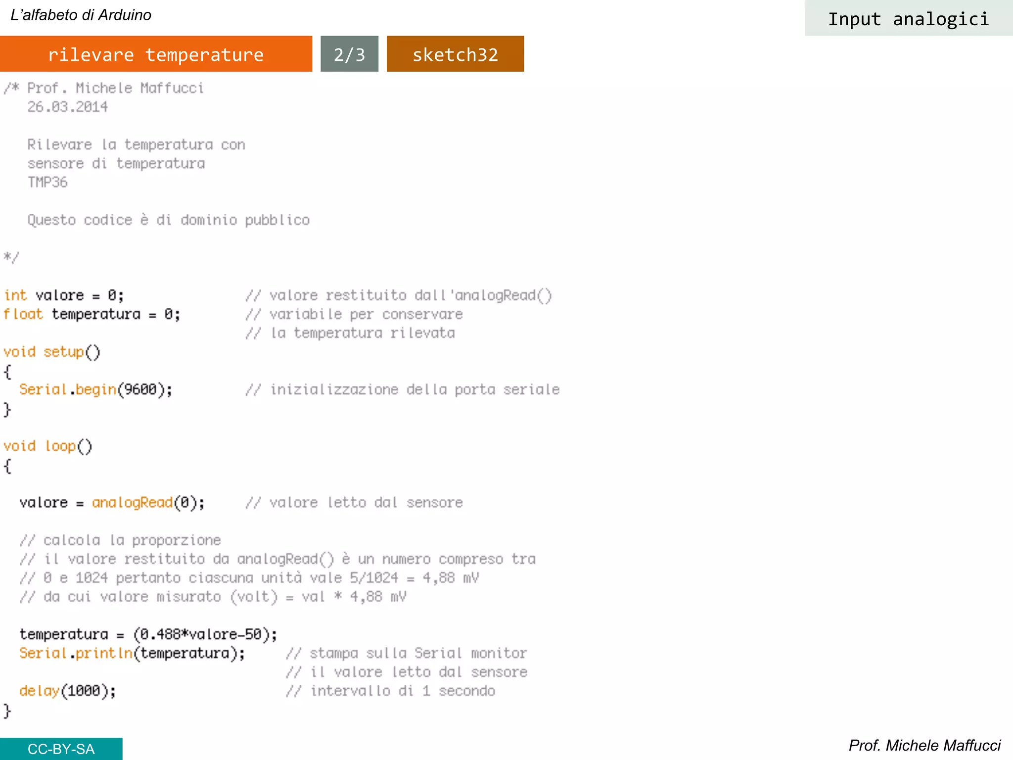 Alfabeto di arduino - lezione 4 | PDF