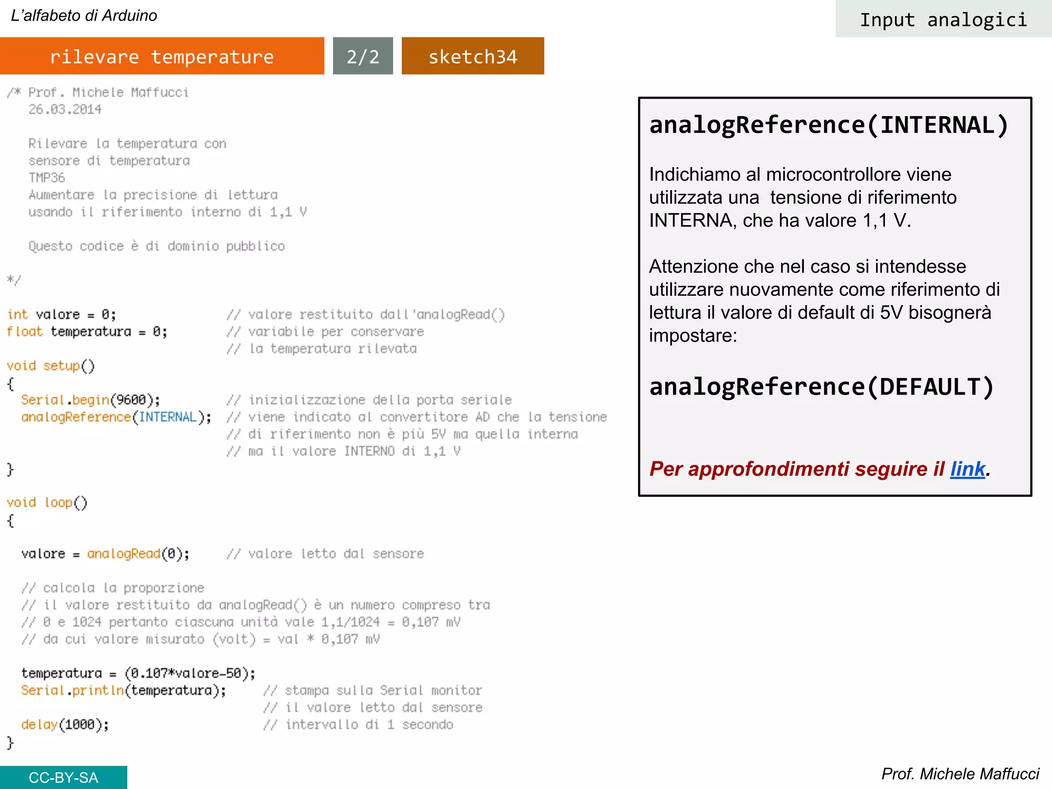 Alfabeto di arduino - lezione 4 | PDF