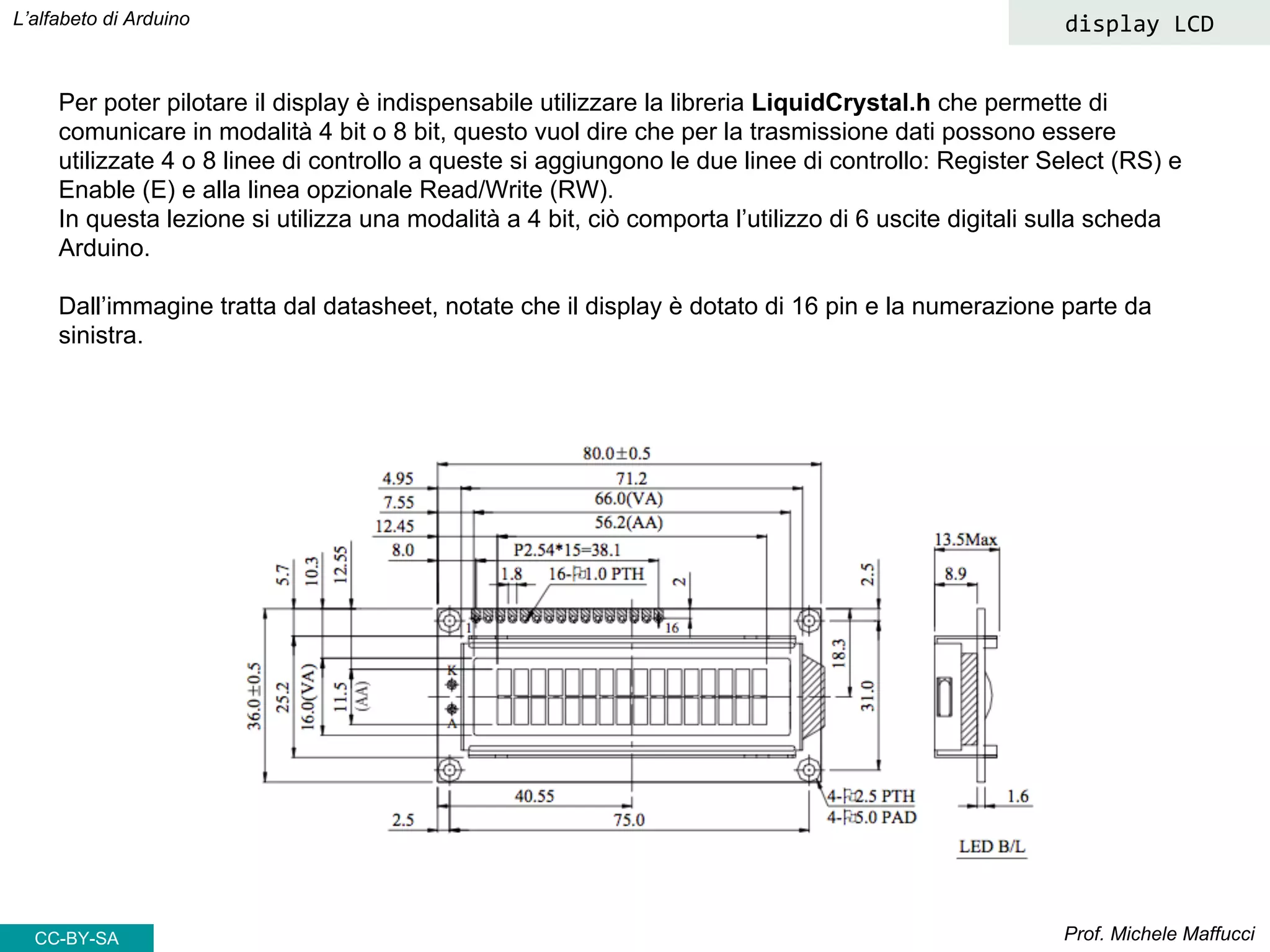 Alfabeto di arduino - lezione 4 | PDF