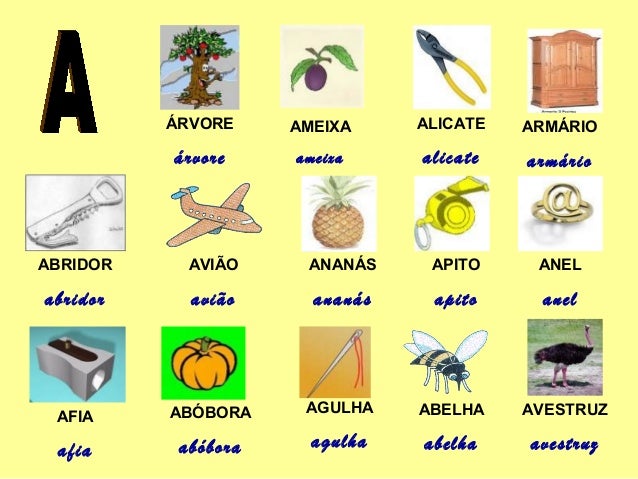 Alfabeto letras -_objectos