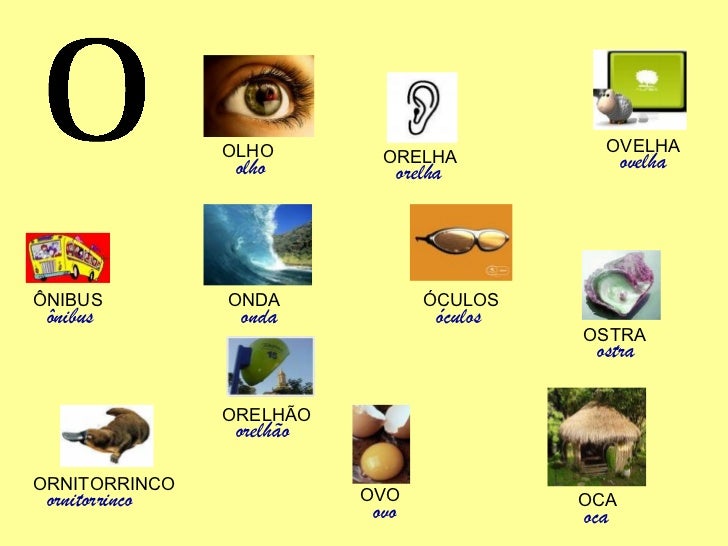 Alfabeto letras objetos