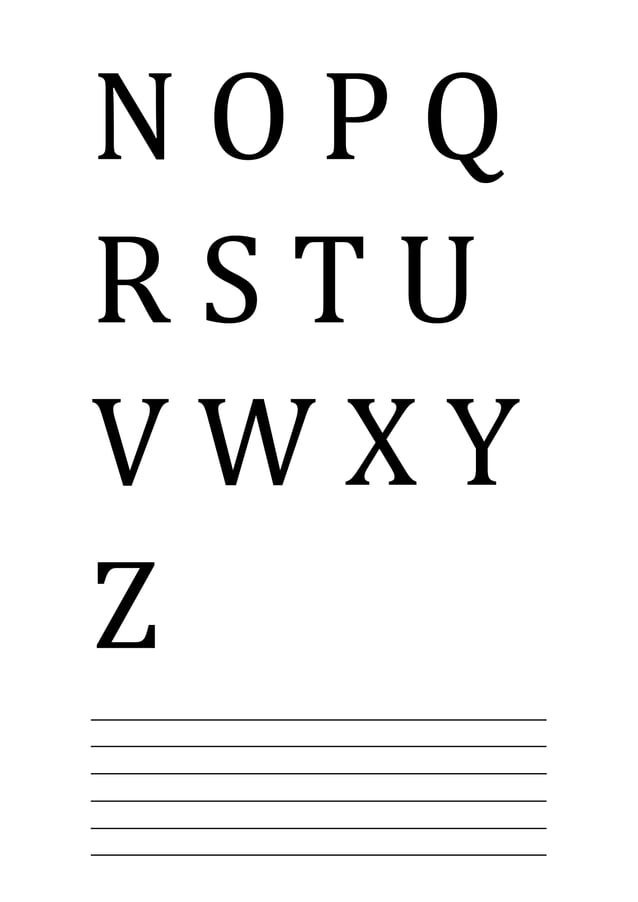 Alfabeto manuscrito | DOCX