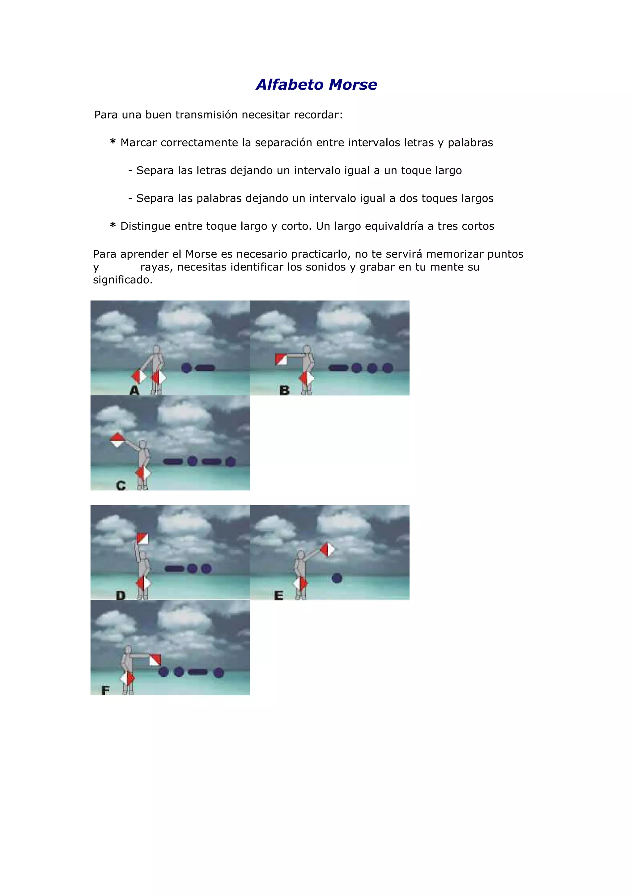 Alfabeto morse | PDF