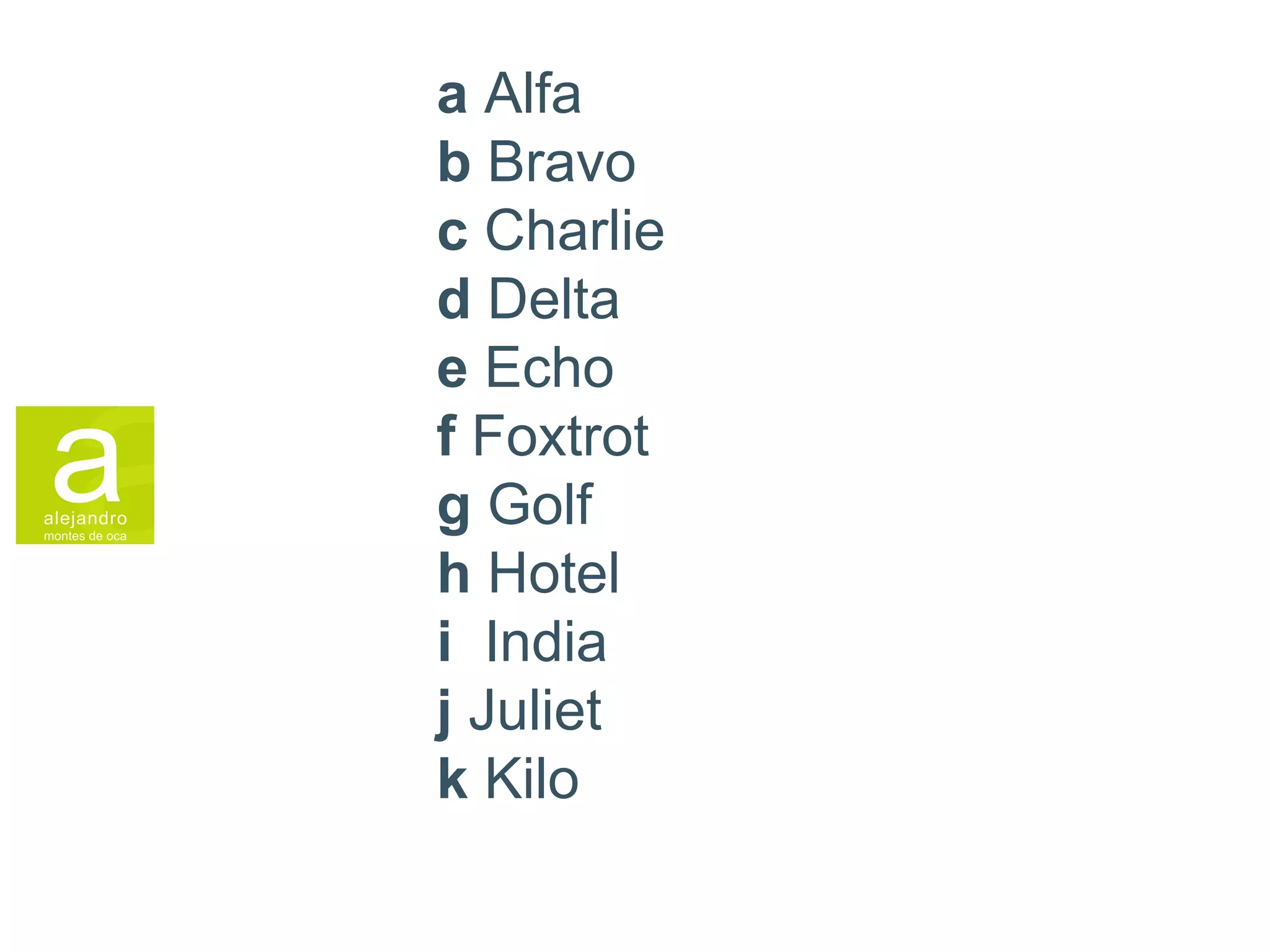 Alfabeto nautico | PPT