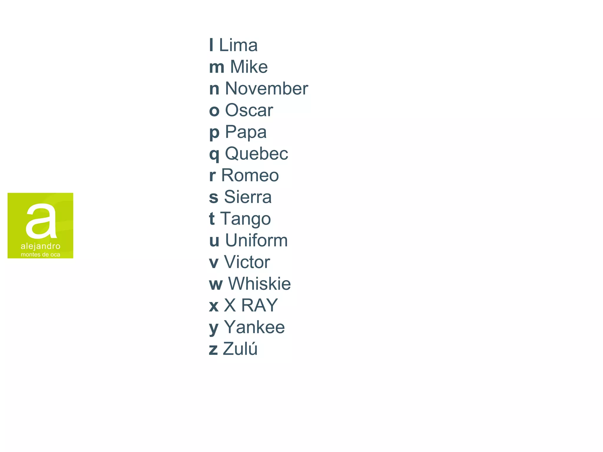 Alfabeto nautico | PPT