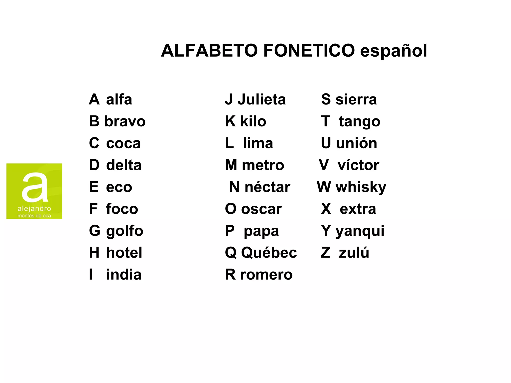 Alfabeto nautico | PPT