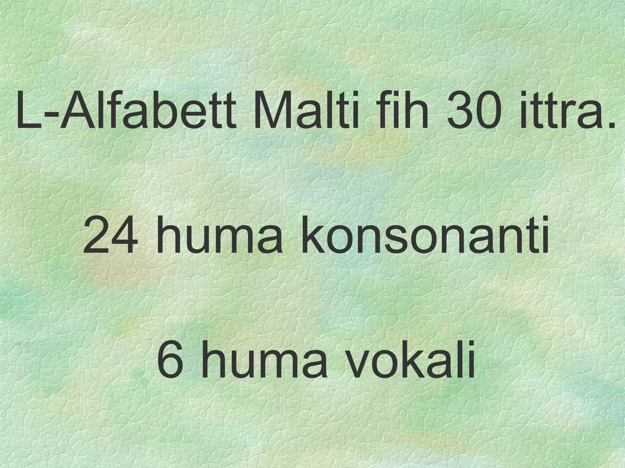 Alfabett bil malti | PDF