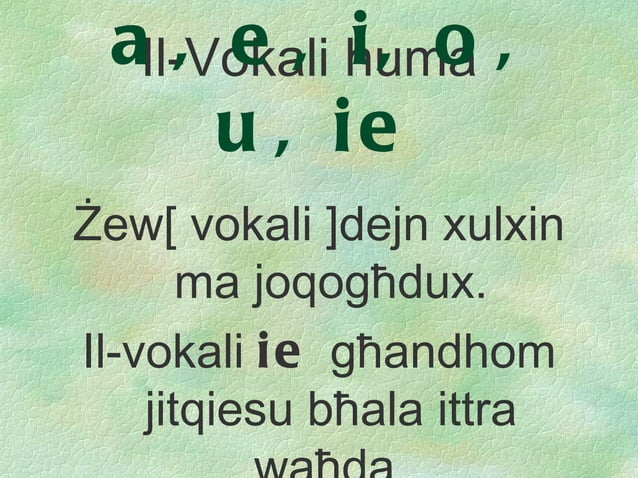 Alfabett bil malti | PPT | Free Download