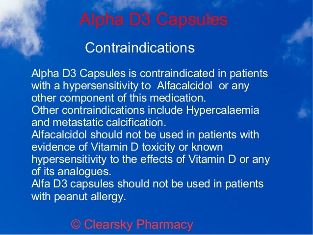 Alpha D3 (Alfacalcidol Capsules)