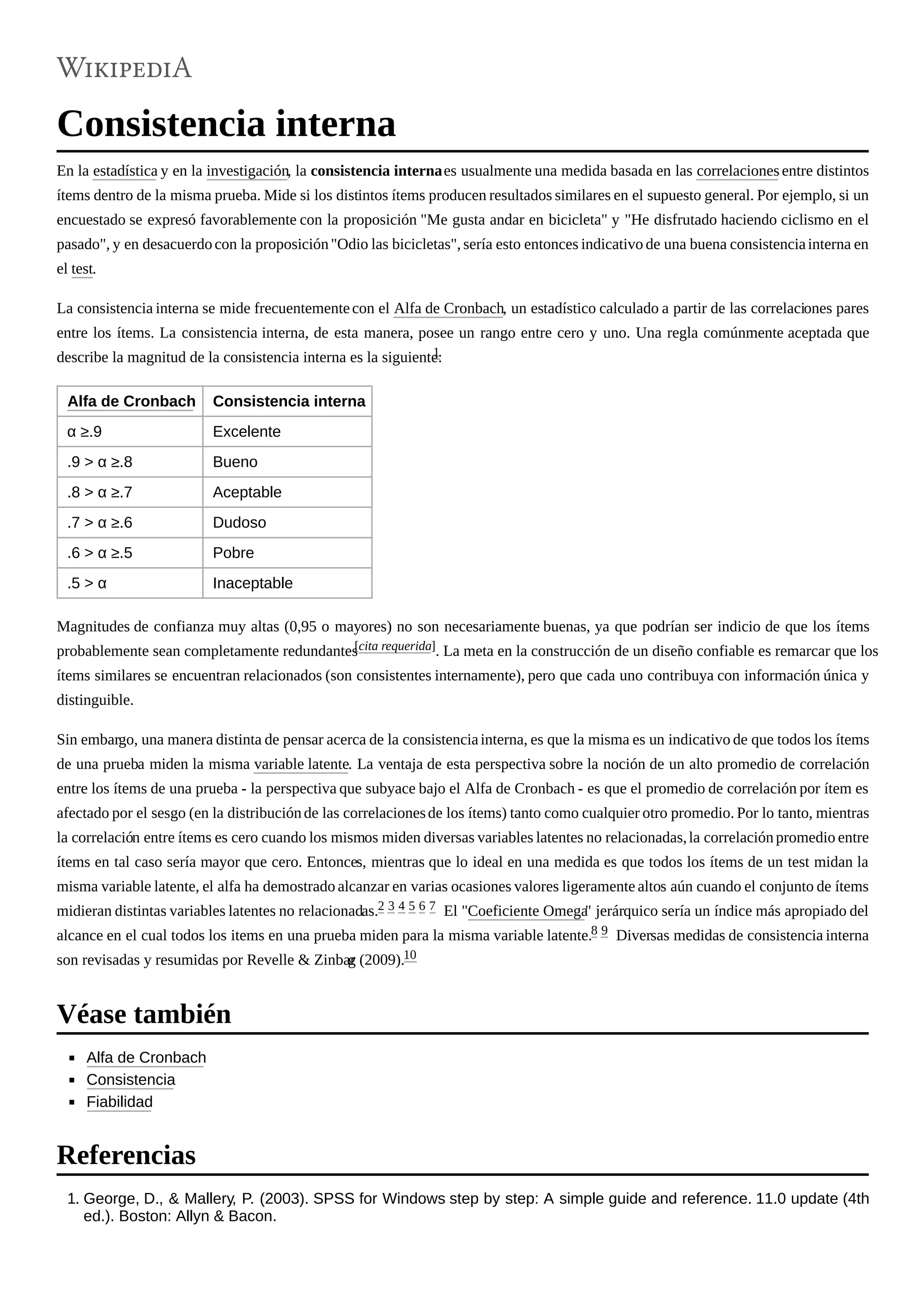 Alfa crombach consistencia interna | PDF