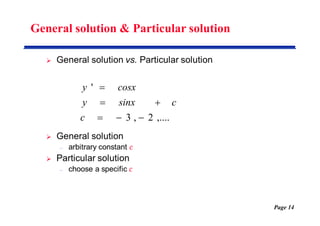 First Order Differential Equations | PPT
