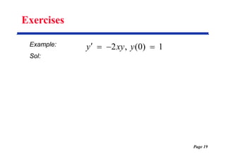 First Order Differential Equations | PPT