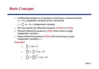 First Order Differential Equations | PPT