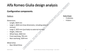Alfa romeo giulia design analysis | PPTX