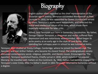 Alferd lord tennyson | PPT
