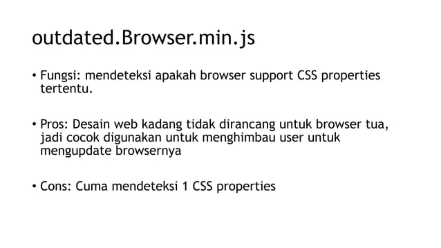 Tools : Detect Outdated Browser with javascript! | PDF