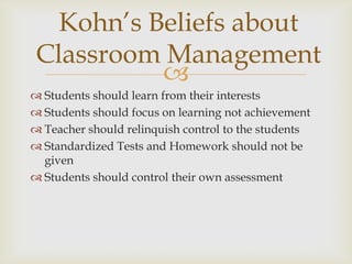 Alfie Kohn Powerpoint | PPTX