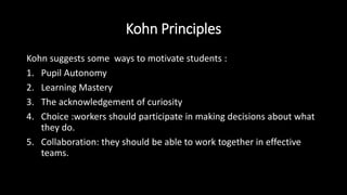 Alfie Kohn'S Motivational Theories (https://www.youtube.com/watch?v ...