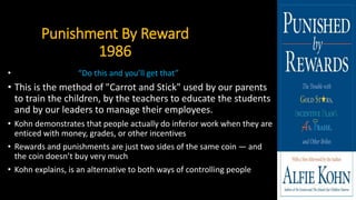 Alfie Kohn'S Motivational Theories (https://www.youtube.com/watch?v ...