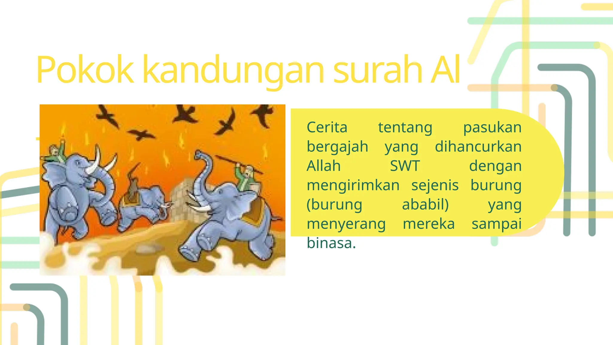 materi kelas 4 SD tentang surah Al - Fill | PPTX