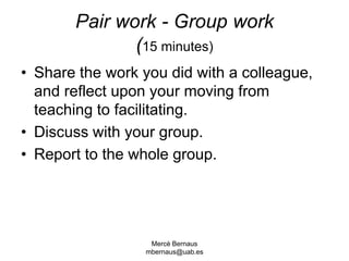 teaching vs facilitting | PPT