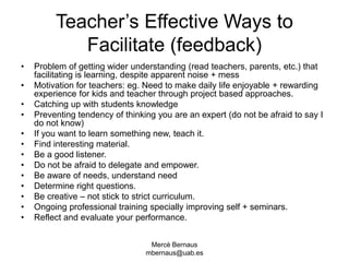 teaching vs facilitting | PPT
