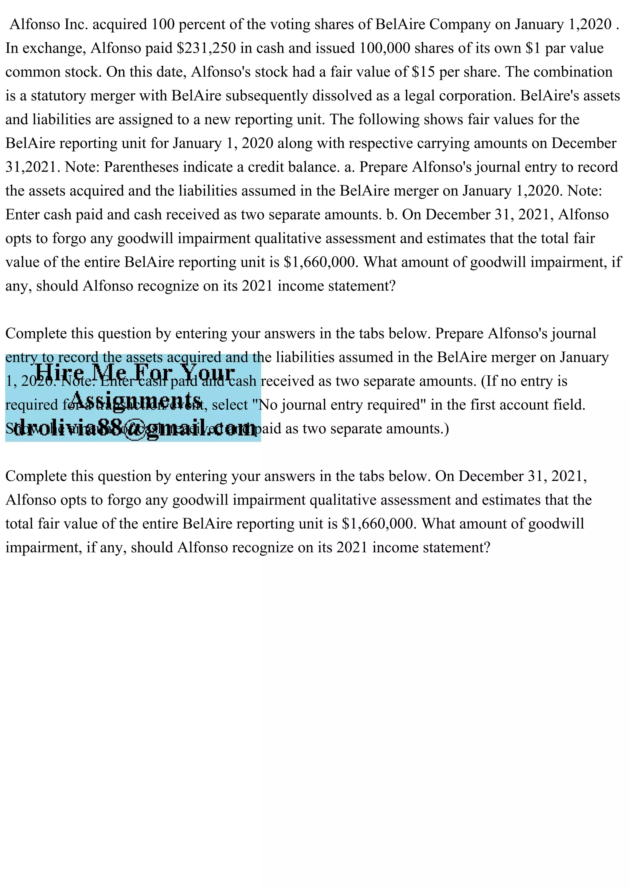 Alfonso Inc. acquired 100 percent of the voting shares of BelAire Com.pdf