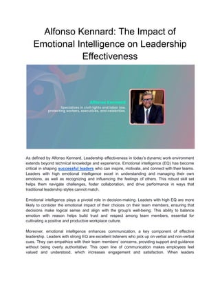 Alfonso Kennard_ The Impact of Emotional Intelligence on Leadership ...