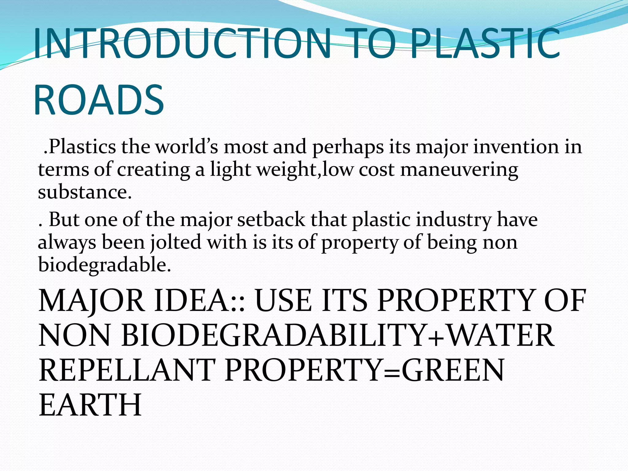 plastic roads | PPTX