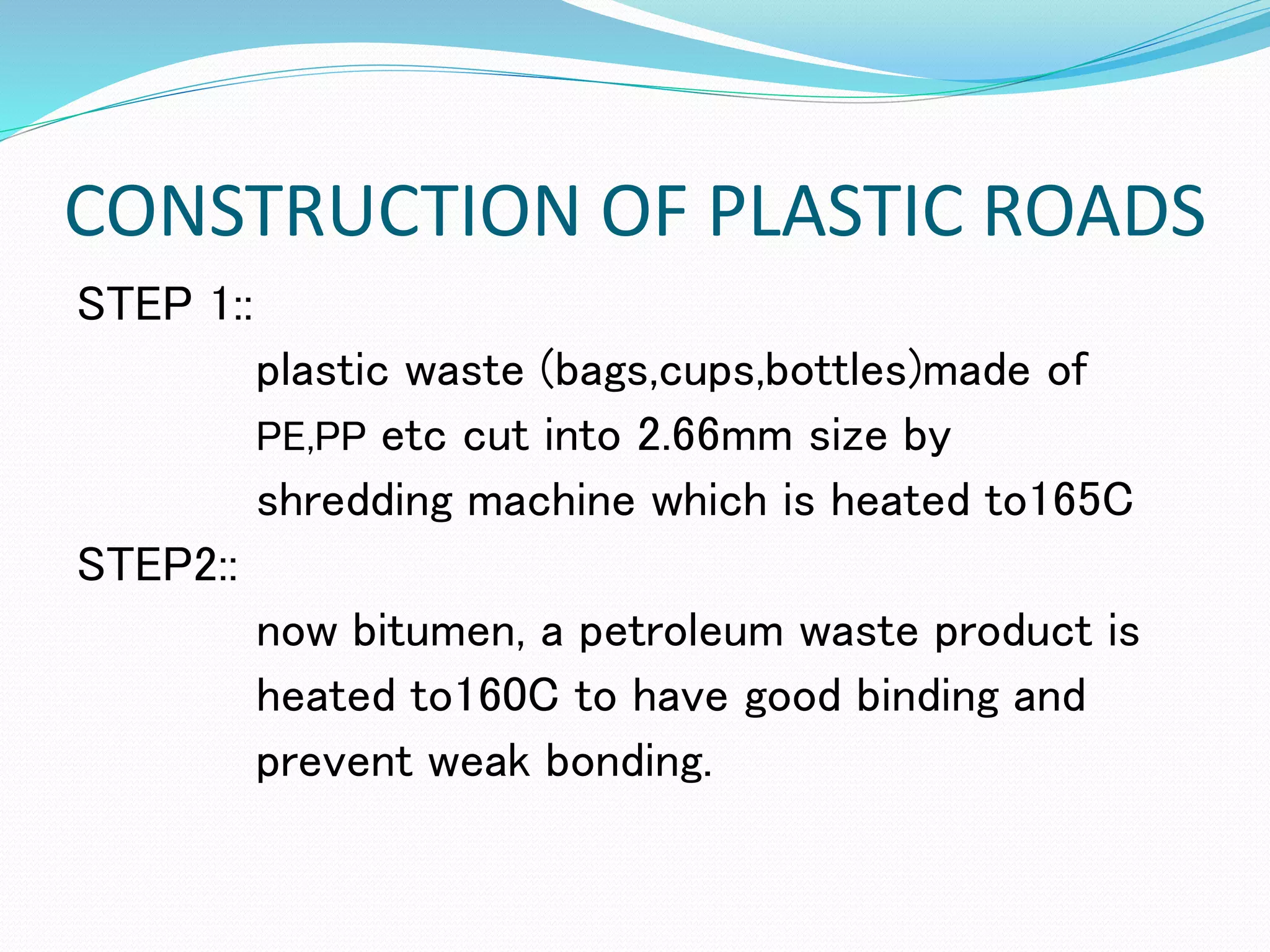 plastic roads | PPTX