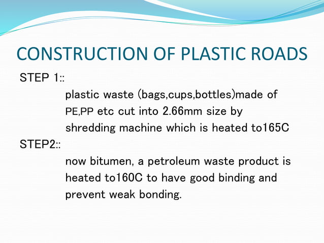 plastic roads | PPT