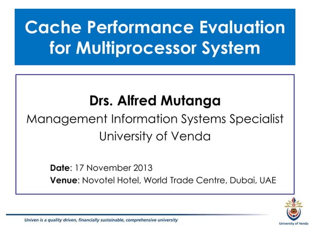 Cache Performance Evaluation | PPT