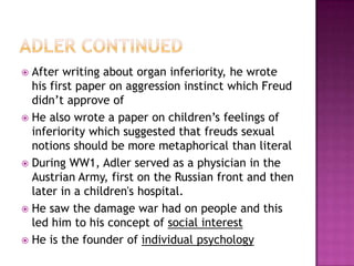 Alfred adler | PPTX