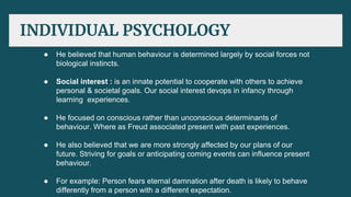 ALFRED ADLER PPT (Systems and theories of Psychology) | PPTX